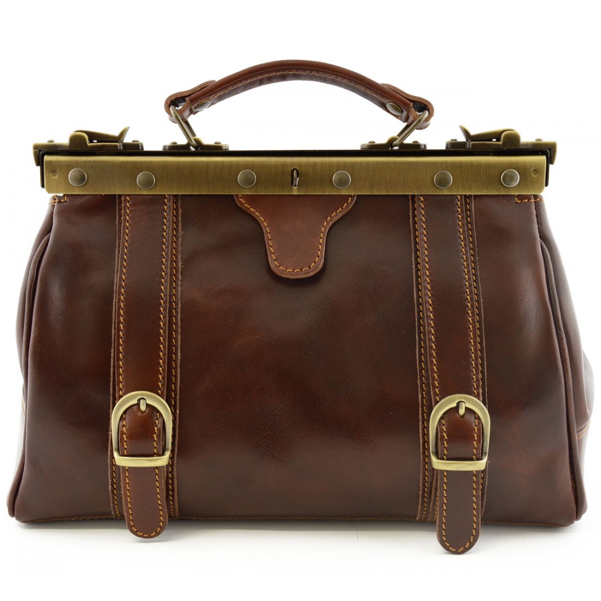 Echtes Leder Doktortasche, 2 Schnallen - Felix | eBay.de